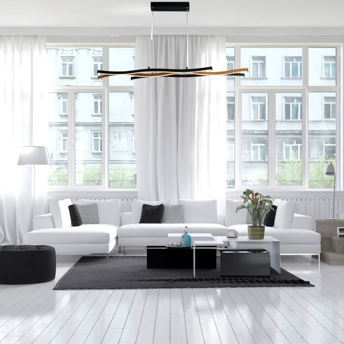 Suspension BLOOM 32104-1BK Searchlight | Boutica Design