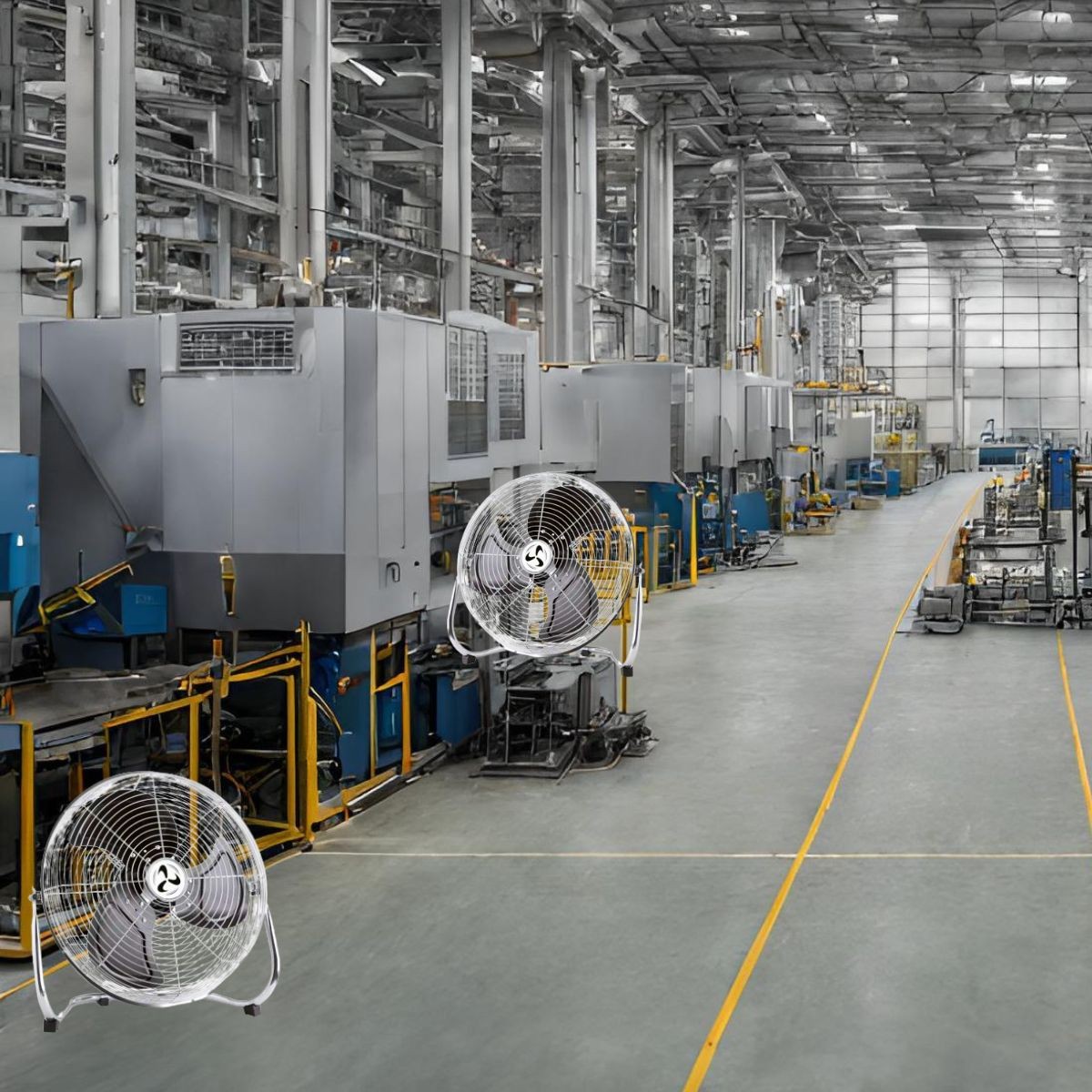 Ventilateur Industriel DF800 Mobile Noir 123W CASAFAN