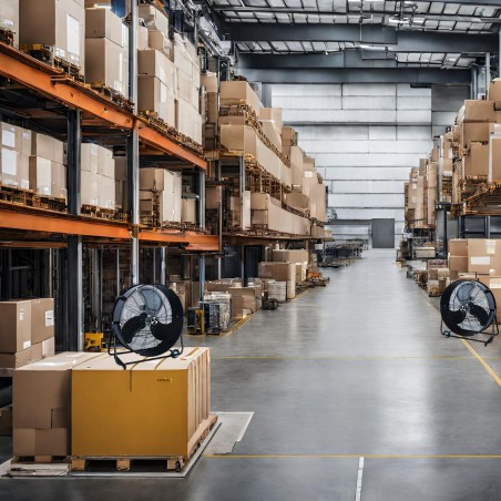 Ventilateur Industriel DF800 Mobile Noir 123W CASAFAN