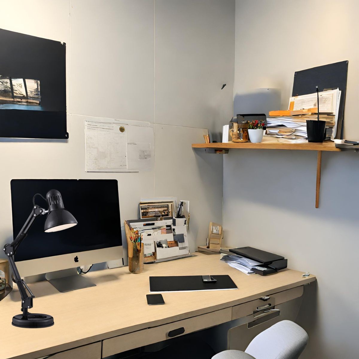 Lampe de bureau architecte noire BAOBAB | Boutica Design