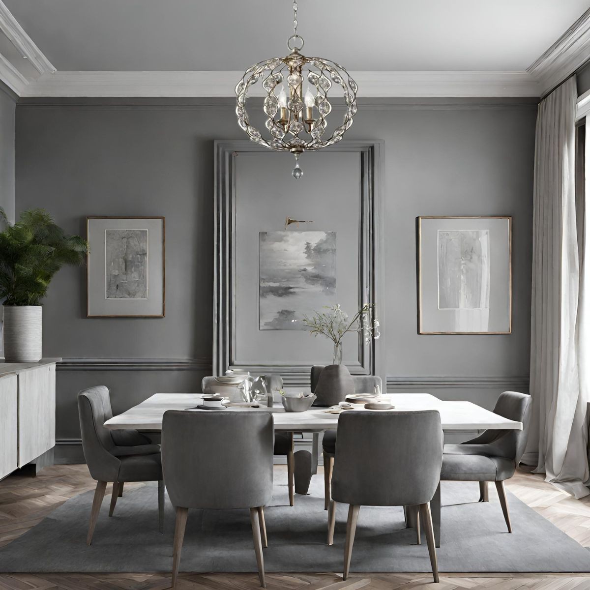 Lustre Haut de Gamme Or 6x60W E14 Flambeau