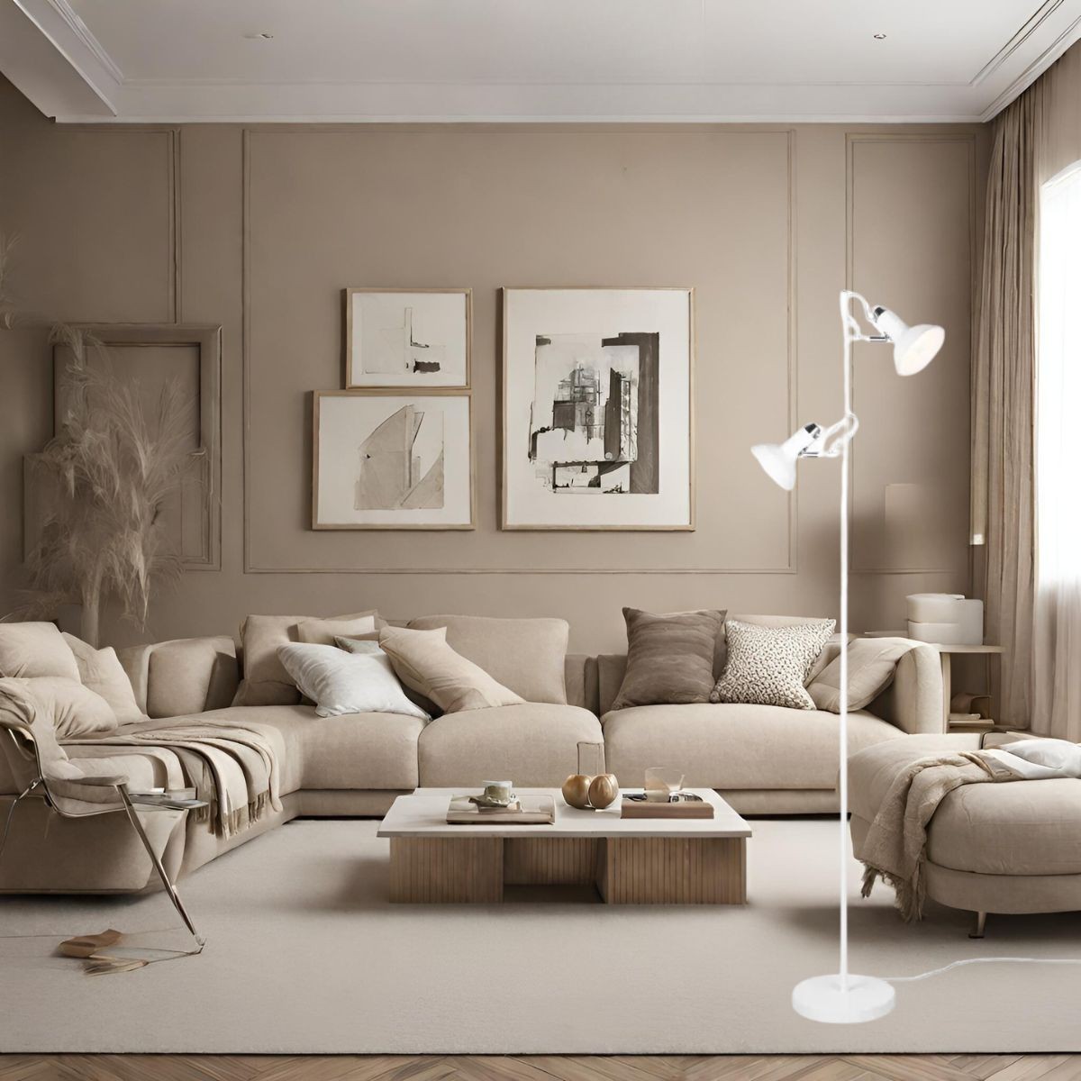 Lampadaire STABILE Jaune Mat LED E27 1x12W Nova Luce 549601