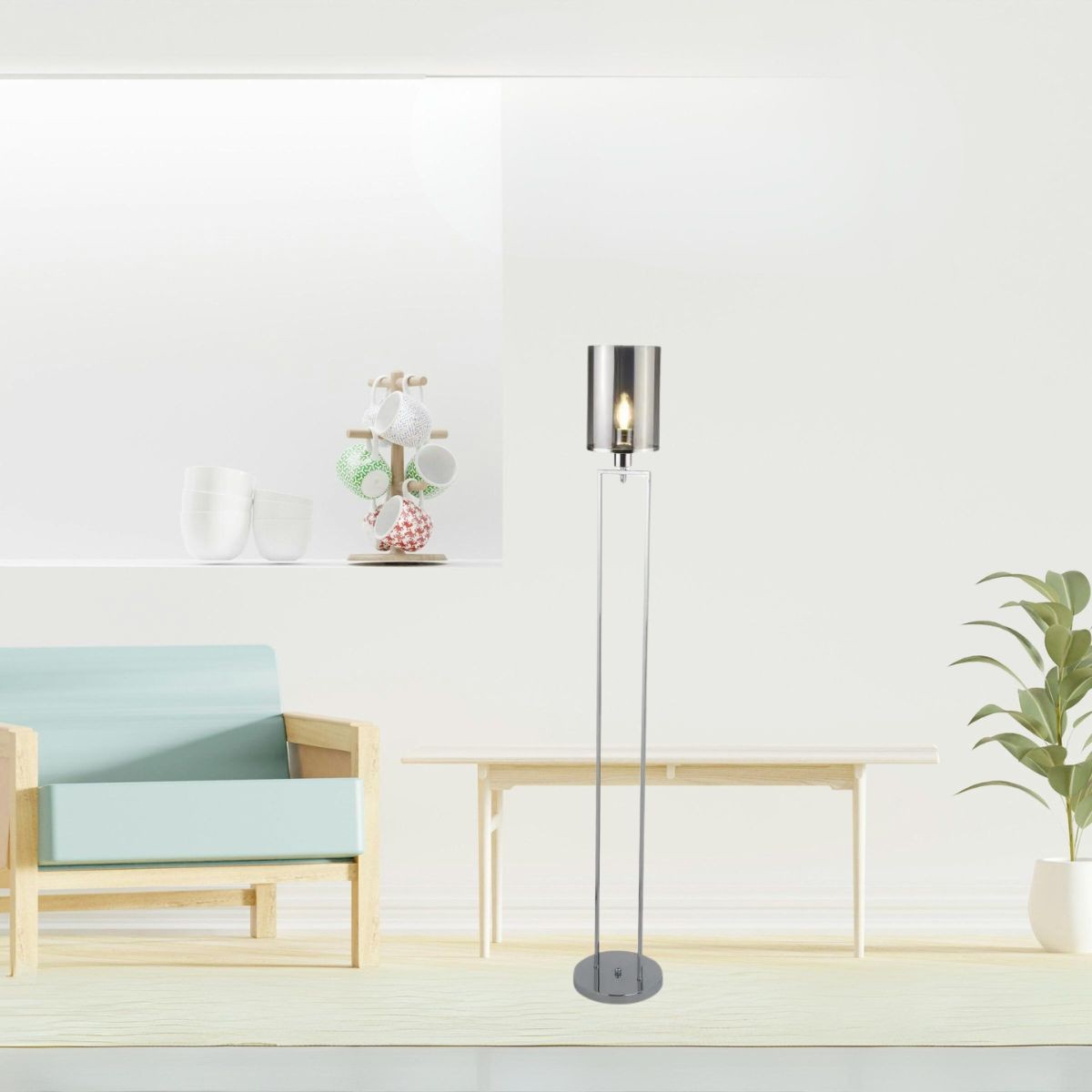 Lampadaire Aura Searchlight EU7650CC | Boutica Design