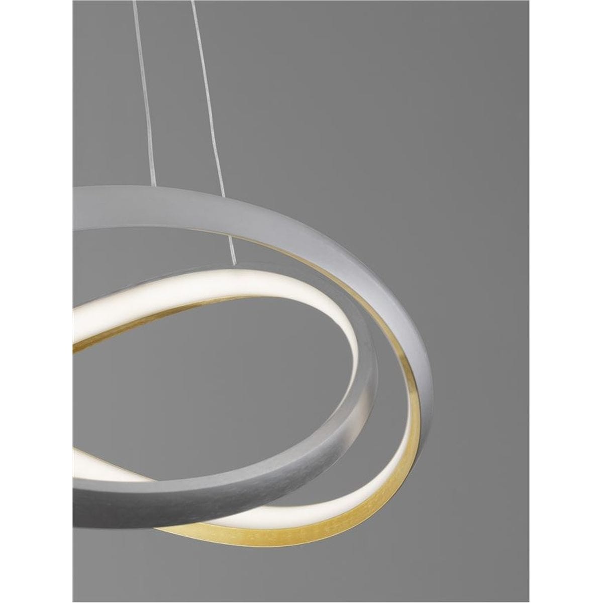 Suspension PRESTON Sable Noir LED 25 W Nova Luce 9865140