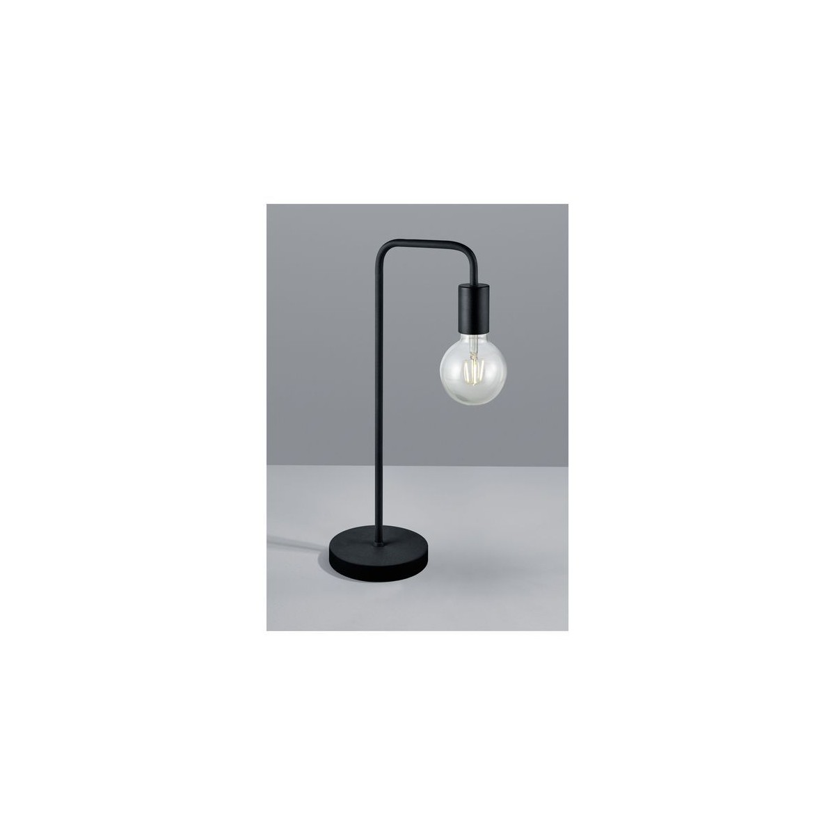 Lampe de table Diallo Noir Mat 1x42W E27 Trio 508000132
