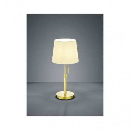 Lampe de table Lyon Laiton Mat 1x60W E27 Trio 509100108