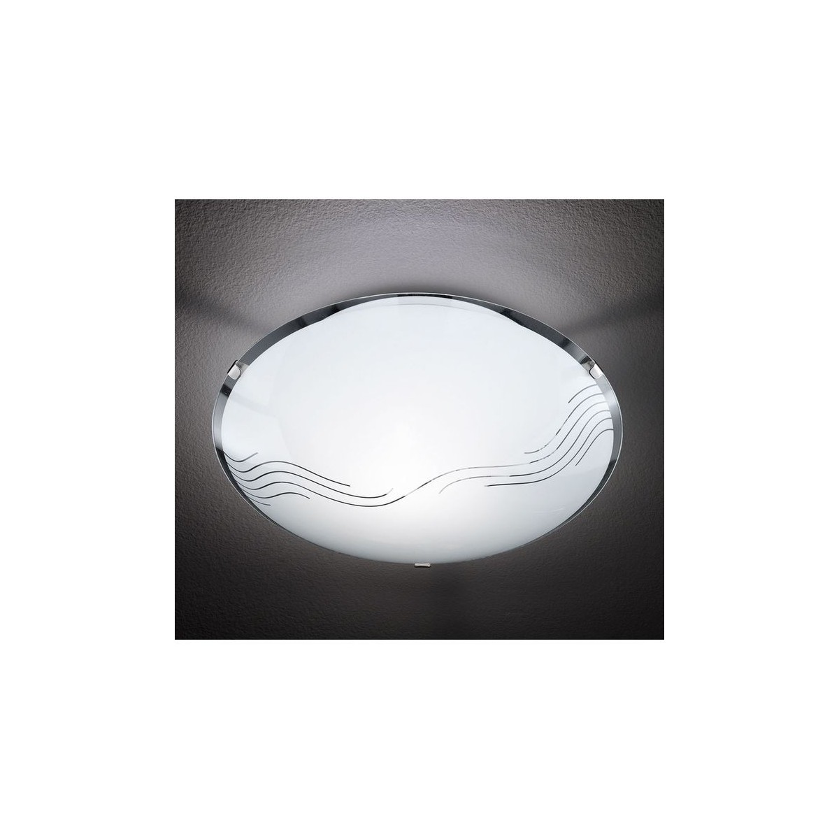 Plafonnier LOONA 3x3W GU10 ACIER, de marque BRILLIANT | Boutica Design