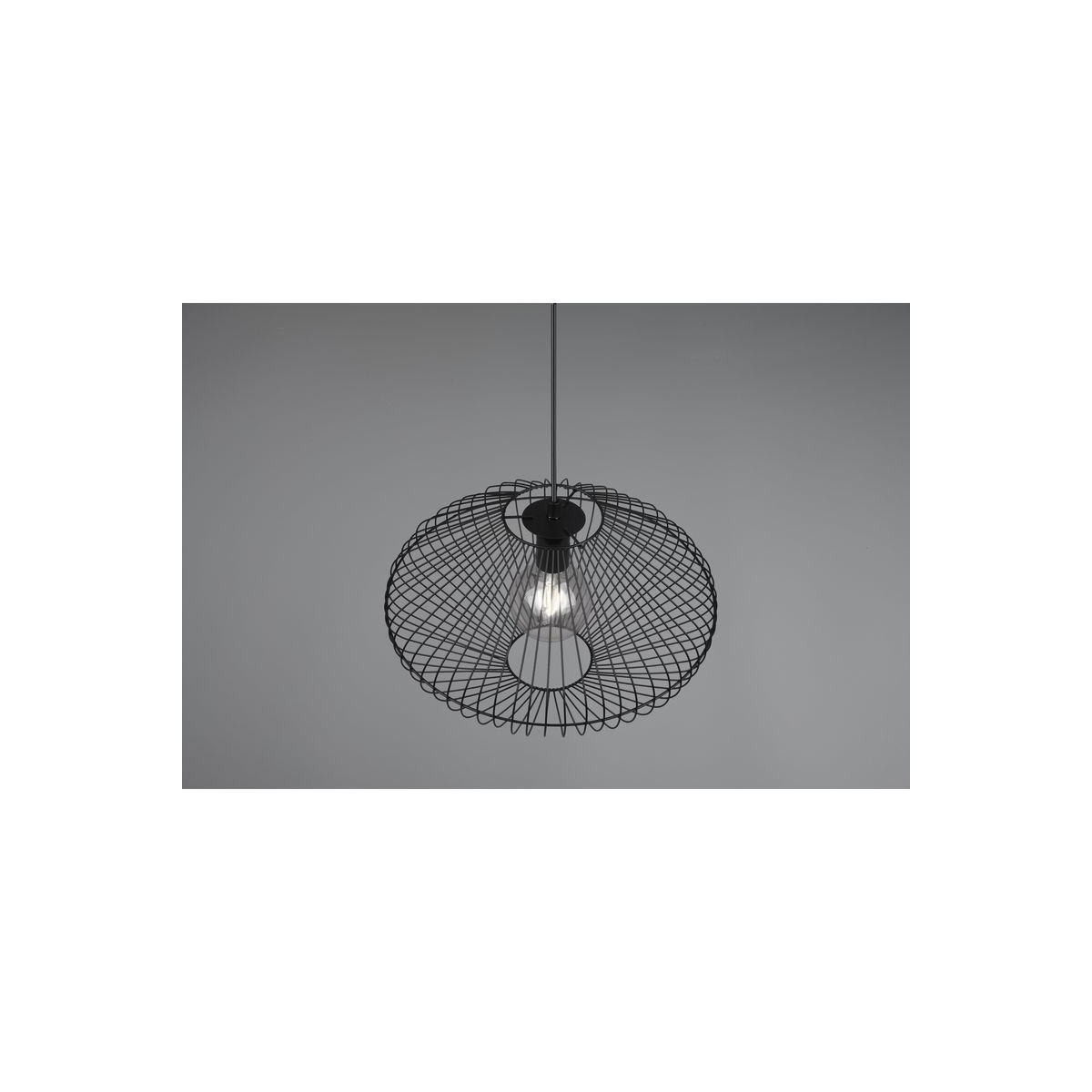 Suspension Cobain Noir mat 1x40W E27 Trio R30831032