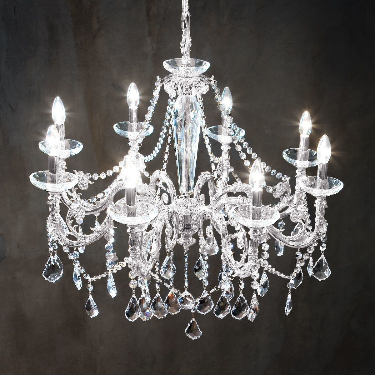 Lustre Baroque COLOSSAL Gris 8x40W Ideal Lux