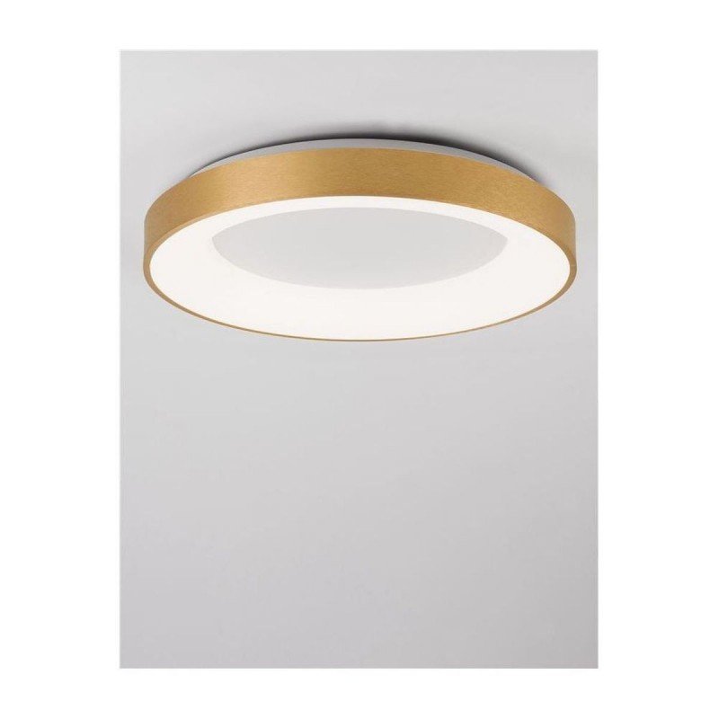 Plafonnier RANDO THIN Or Brossé LED 50 W Nova Luce 9353854