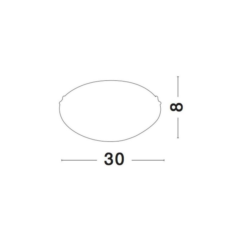 Plafonnier SHELL Blanc LED E27 3x12WH8 Nova Luce 702202