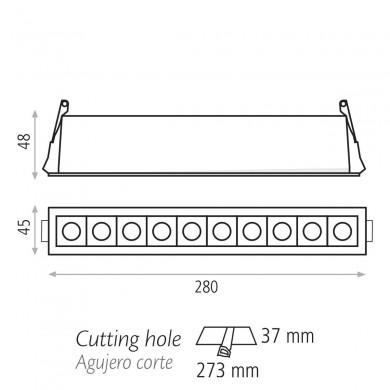 Encastré Design Mate BASICO GU10 GU10 1x50W Mantra C0003