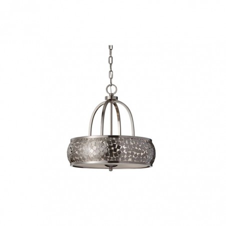 Lustre Zara H 48,9cm 4x60W Argent, Feiss