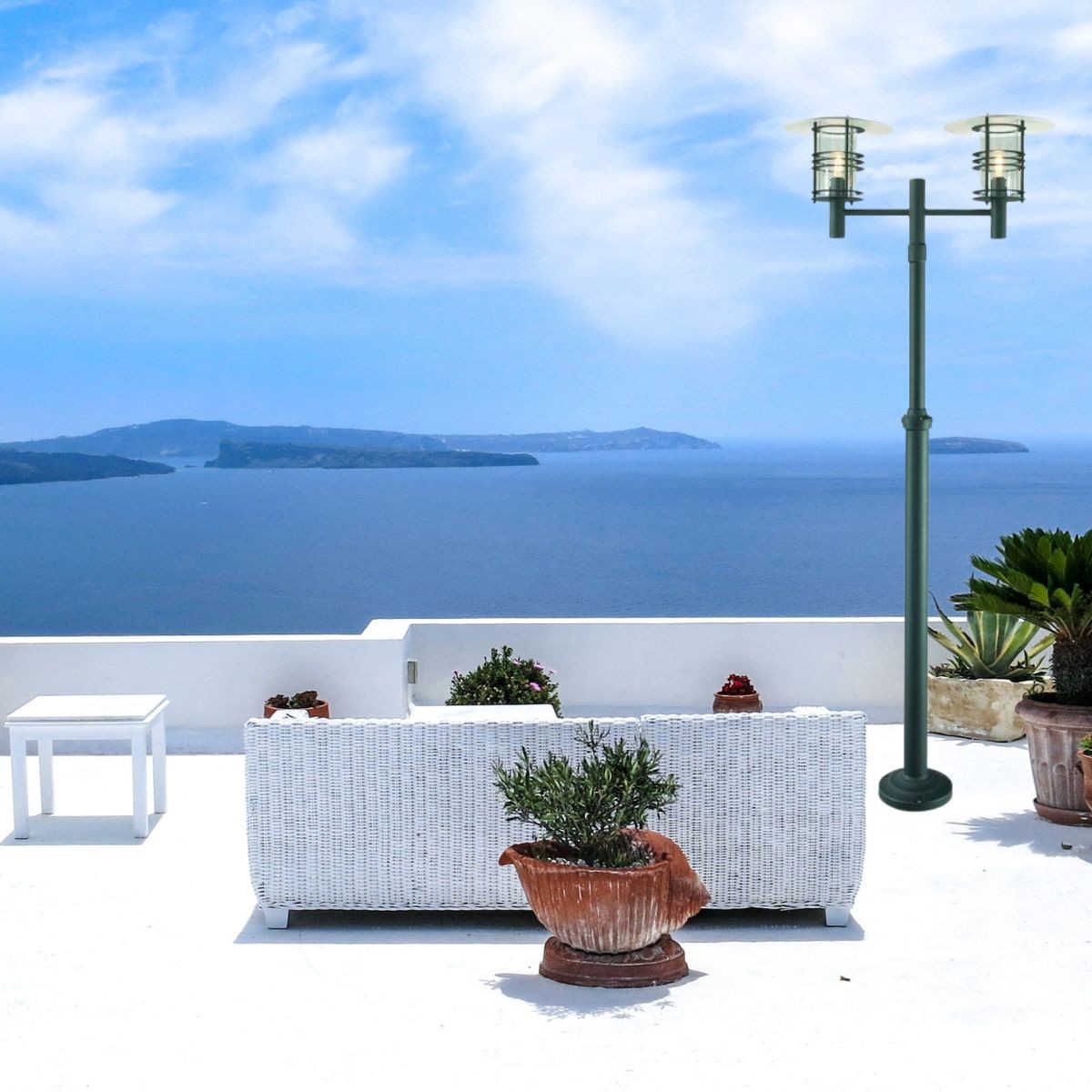 Lampadaire extérieur 70W STOCKHOLM Rouille - Norlys 281RO