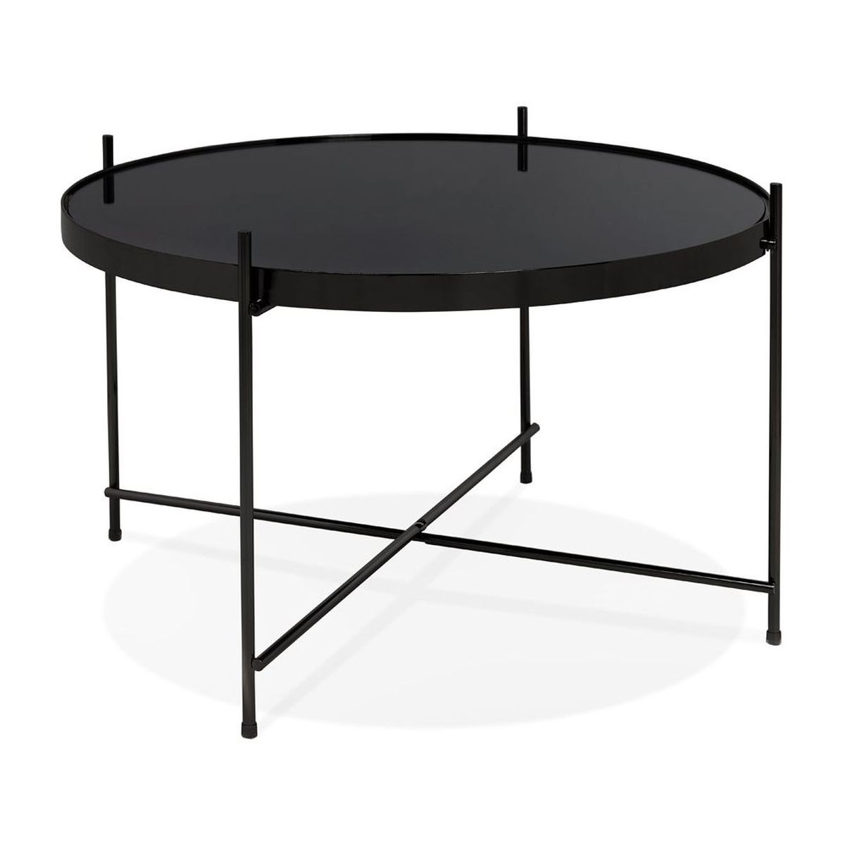 Table Basse Ronde Espejo Mini Noir | Boutica Design