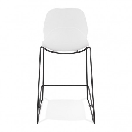Tabouret De Bar Loki Mini Blanc Noir | Boutica Design