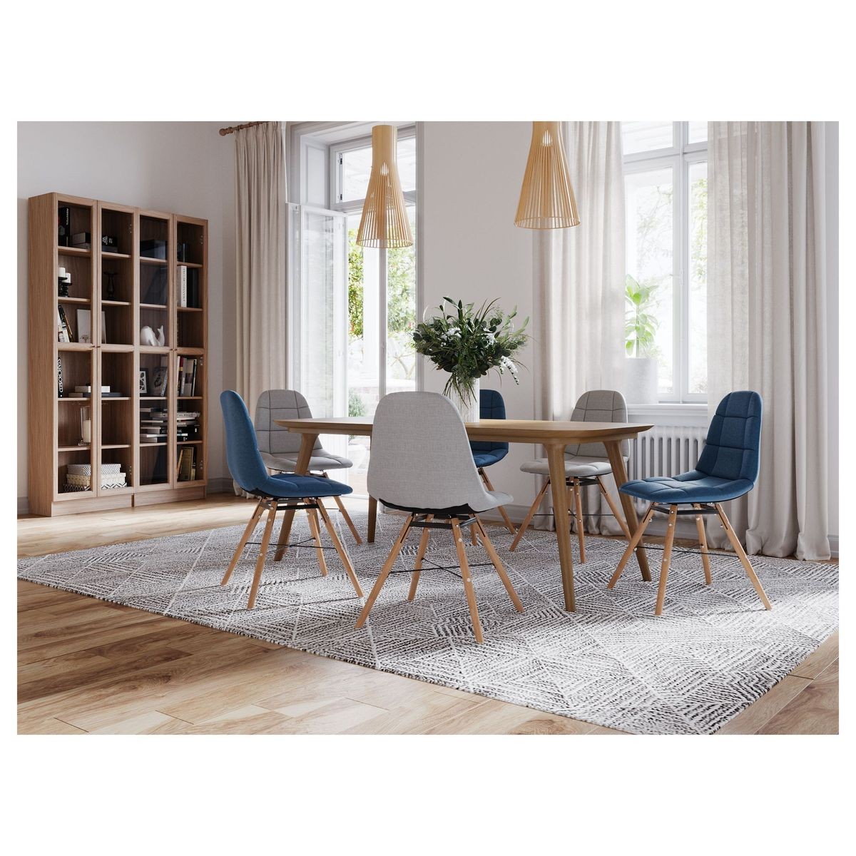 Chaise Bee Bleu Blanc | Boutica Design