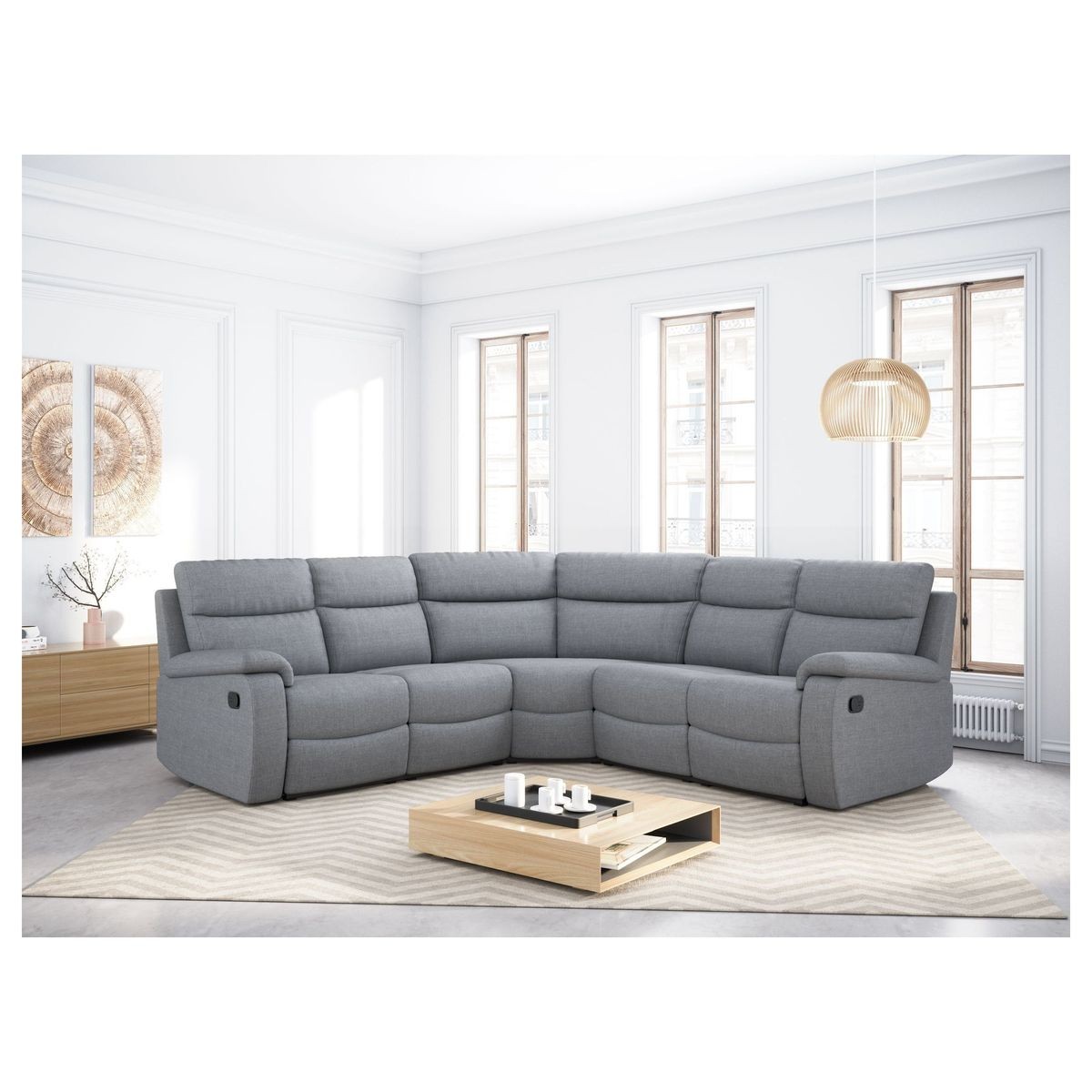 Canapé d'angle Gustave Bleu Pétrole | Boutica Design