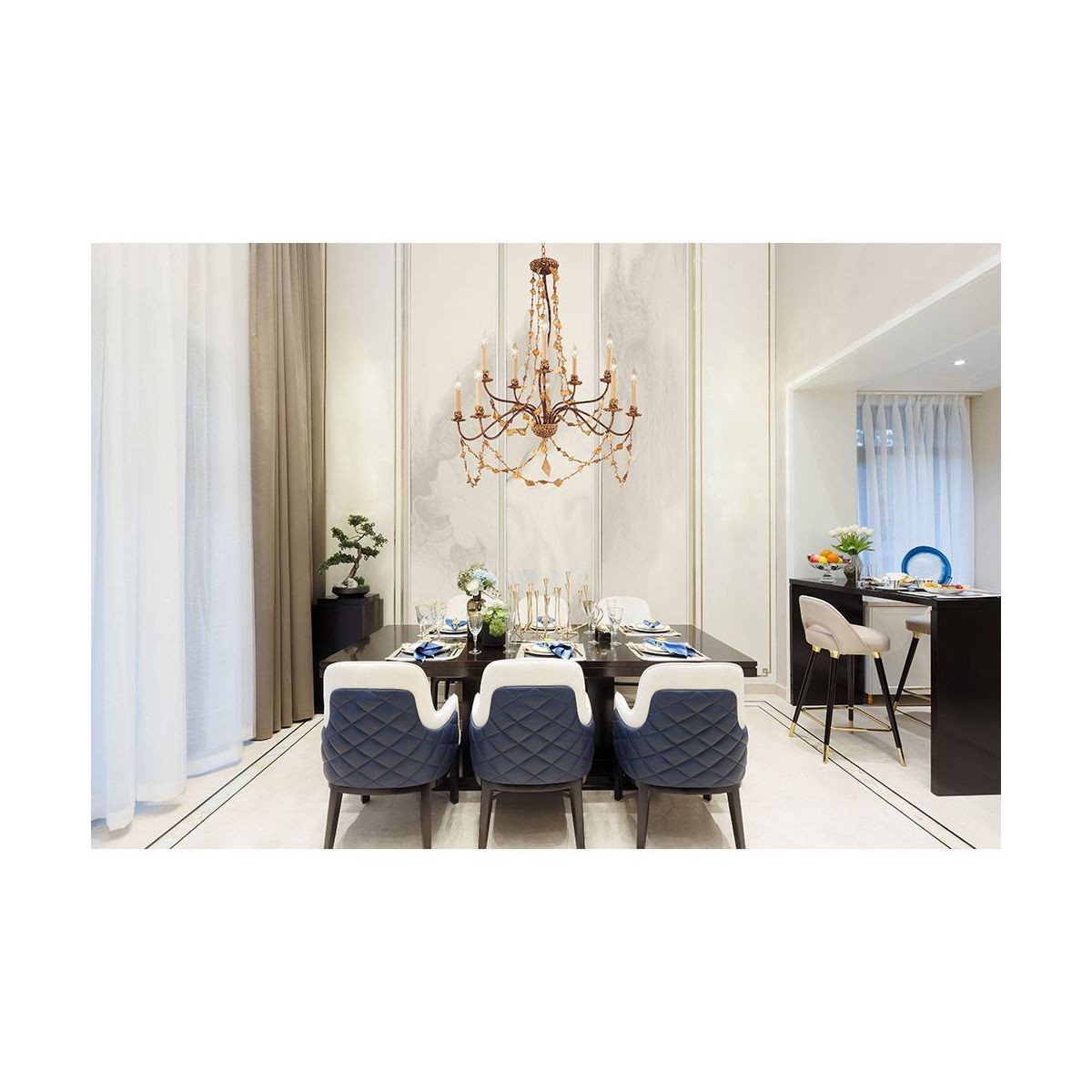 Lustre Doré Brianna Feiss FE BRIANNA9 BB | Boutica Design