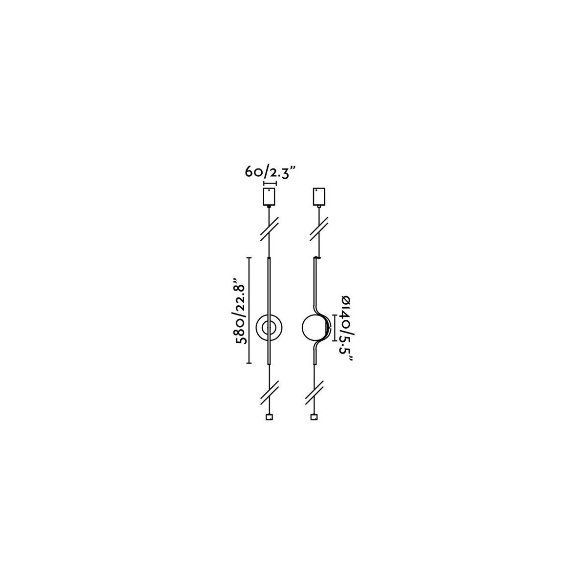 Lampadaire Boule Levita-1 Or LED 1x6W - Faro 29694