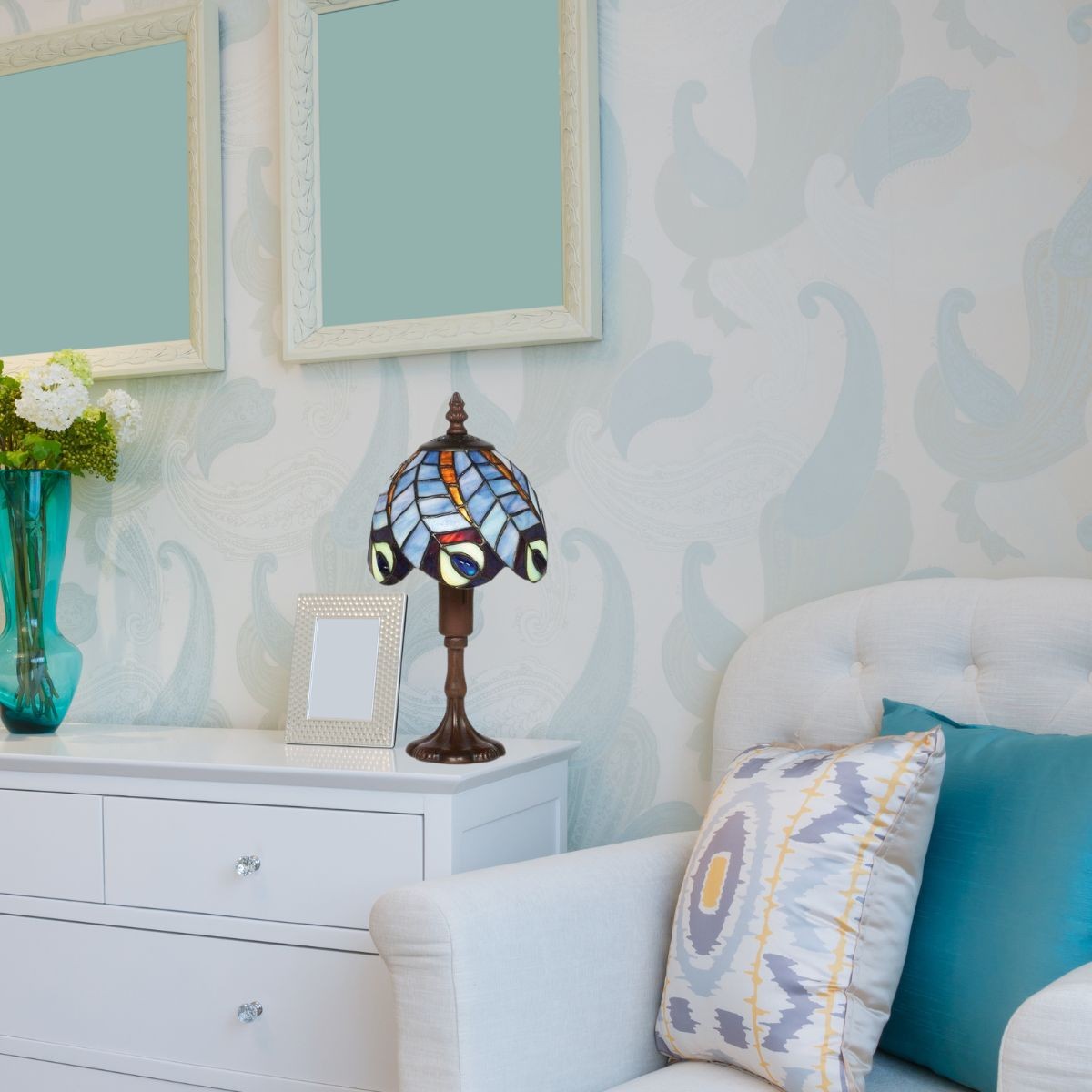 Lampe de style Tiffany PLUM Y104 | Boutica Design