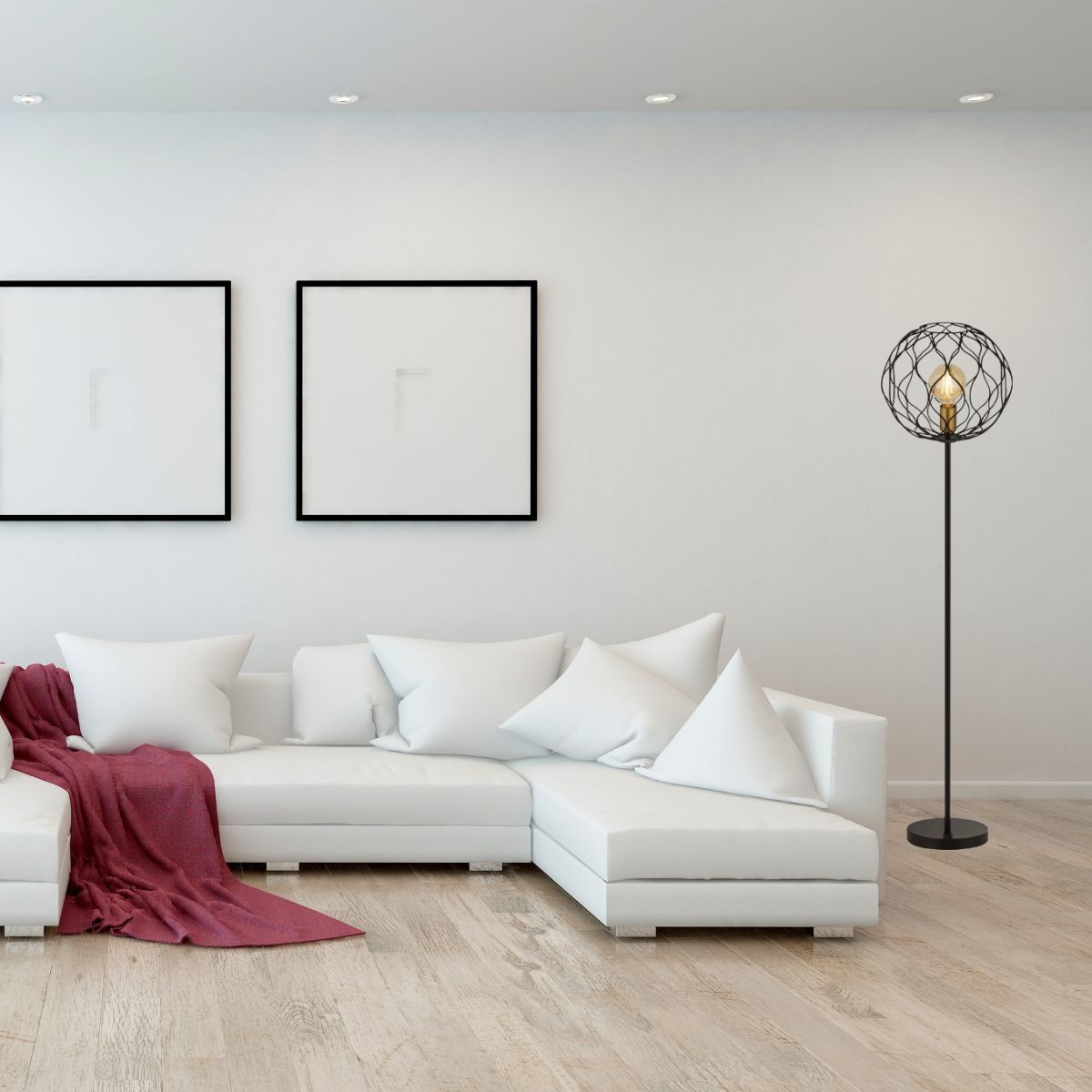 Lampadaire Boule Snowball Searchlight EU51021-3CC