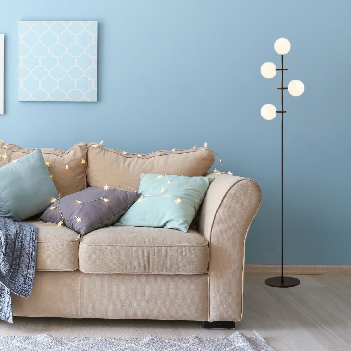 Lampadaire Boule Snowball Searchlight EU51021-3CC