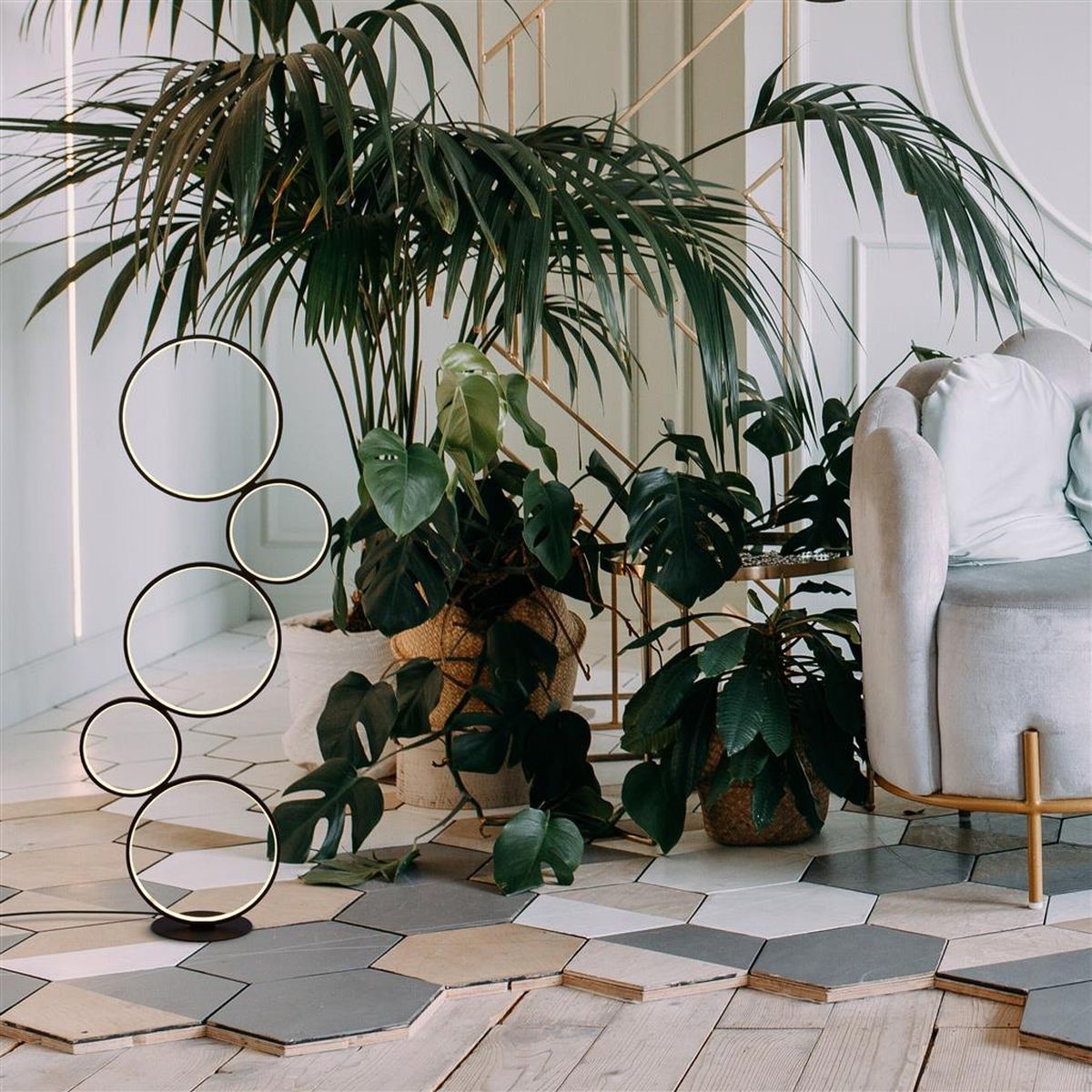 Lampadaire STABILE Jaune Mat LED E27 1x12W Nova Luce 549601