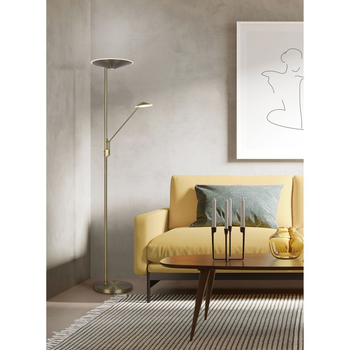 Lampadaire LONDON Chrome 1x100W | Ideal Lux