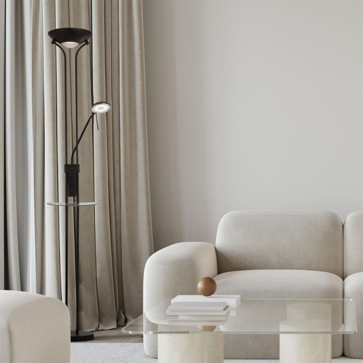 Lampadaire Etagere avec Tablette | Boutica Design