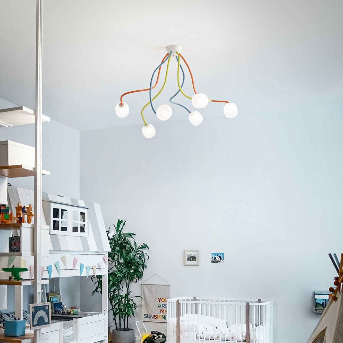 Plafonnier SIDE 62141 Blanc, Lampe d'interieur Faro