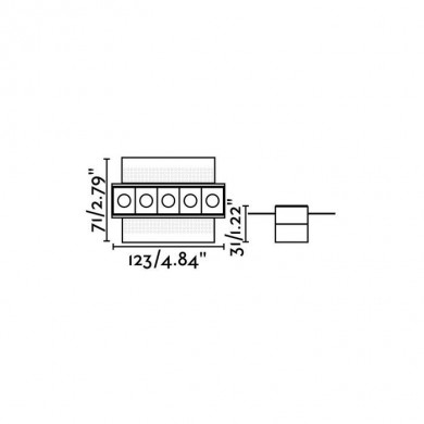 Encastré Design Mate BASICO GU10 GU10 1x50W Mantra C0003