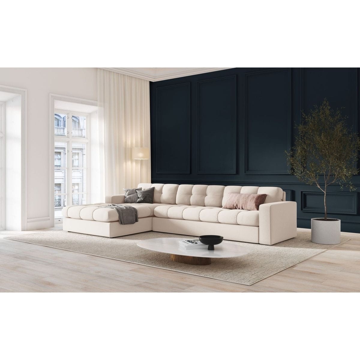 Pouf Ruby Gris Foncé MIC_POUF_44_F1_RUBY7 | Boutica Design